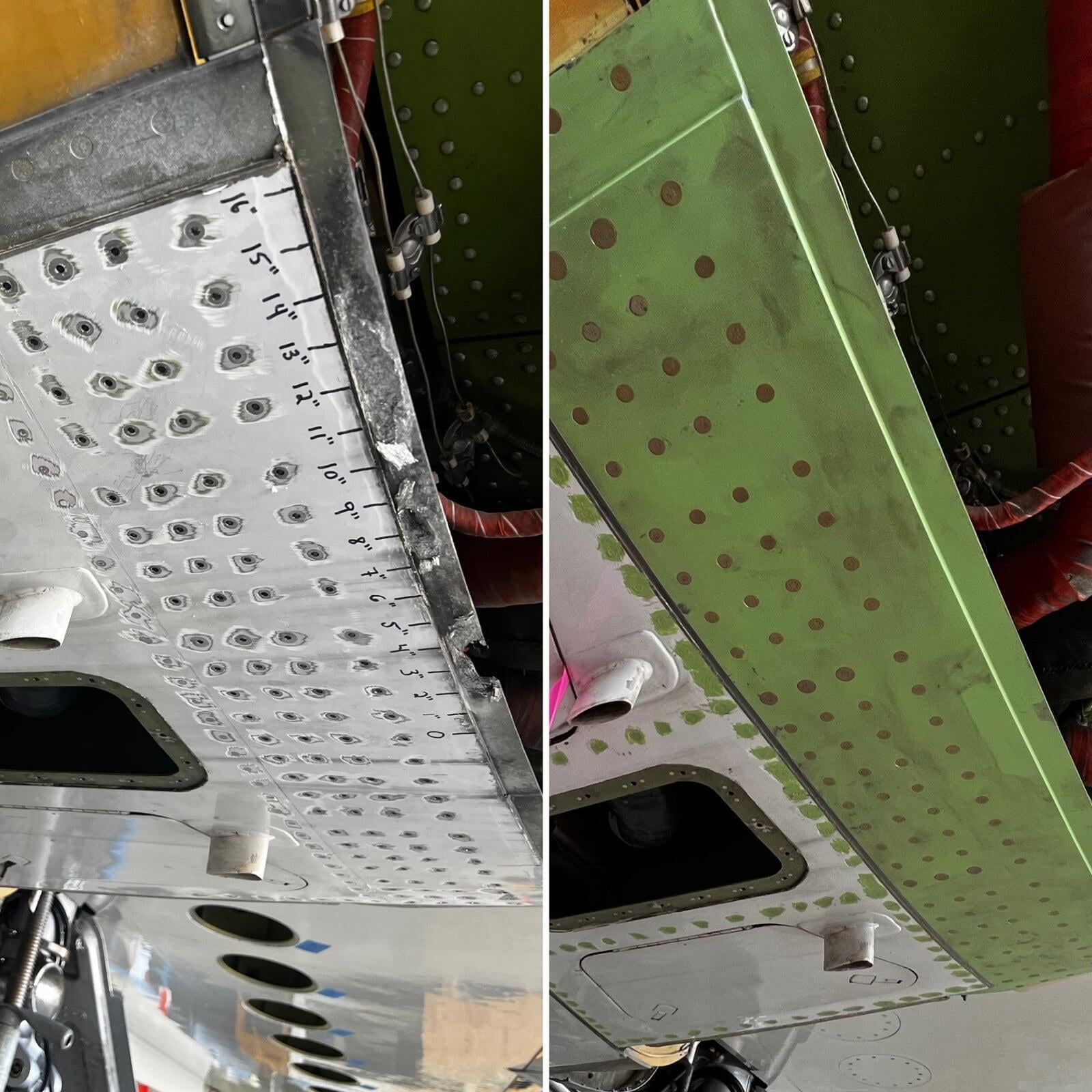 Lear 45 forward splice plate replacement due to corrosion | SEAL Aviation